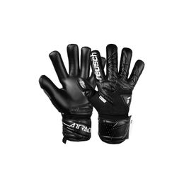 Reusch Kinder Torwarthandschuhe "Attrakt Infinity NC Junior", schwarz, Gr. 4, mehrfarbig, 32% Polyester, 27% Elastodien, 3% Lederimitat, 1%