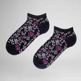 Hudson Damen Sneakersocken "Sneaker Bud", Gr. 35, schwarz, Obermaterial: 87% Baumwolle CO. 10% Polyamid PA. 3% Elasthan EL., Socken