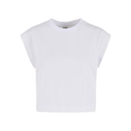 Urban Classics Damen T-Shirt "Urban Classics Ladies Oversized Boxy Heavy Tee"wei&szlig;, Gr. S, unifarben, 100% Baumwolle, Shirts