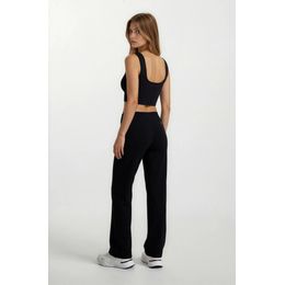 Freddy Damen Leggings "SUPERFIT Leggins High Waist", schwarz, Gr. M, Obermaterial: 85% Polyester, 15% Elasthan, Hosen, mit Flair