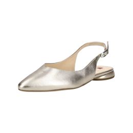 H&ouml;gl H&Ouml;GL Damen Ballerina "H&ouml;gl Ballerinas Leder", Gr. 37, silber, Leder, Schuhe