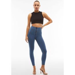 Freddy Damen Jeggings "WRUP4 SUPERSKINNY", bunt, Gr. L, Web, Obermaterial: 84% Baumwolle, 16% Elasthan, Hosen, mit Lifting & Shaping Effekt,