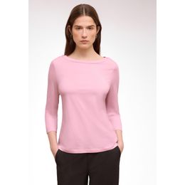 Damen 3/4-Arm-Shirttulip pink, Gr. 36, STREET ONE STUDIO, unifarben, Web, 50% Modal, 50% Baumwolle, Shirts, Jersey