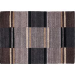 Wollteppich, B:90cm H:6mm L:160cm, grau, OCI DIE TEPPICHMARKE, Seide, Wolle, Wohnzimmer, Teppiche, "Sensation Soya", handgekn&uuml;pft, Nepal, reine