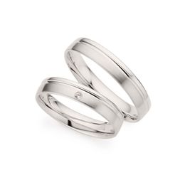 Phoenix PH&Ouml;NIX Damen Trauring "Schmuck Geschenk Silber 925 Trauring Ehering LIEBE versch. Varianten", 53, ohne Brillant, Silber 925 (Sterlingsilber), 4mm,