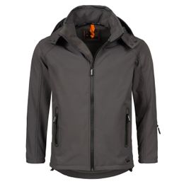 Herren Softshelljacke "ASBasiri", grau, Gr. S, Alessandro Salvarini, Obermaterial: 96% Polyester, 4% Elasthan. Innenseite: 100% Polyester, Jacken,
