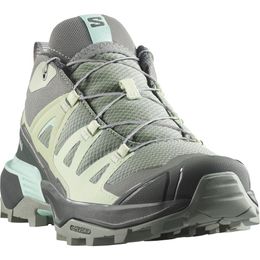 Salomon Damen Wanderschuh "X ULTRA 360 W", Gr. 43, gr&uuml;n, Synthetik, Textil, Schuhe, wasserdicht