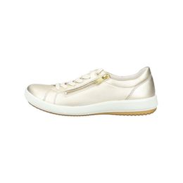 Legero Damen Sneaker "Legero Sneaker Leder", Gr. 42gold, beige, Leder, Schuhe
