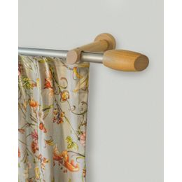 Gardinenstange Garesa, L:120cm, beige, Gardinenstangen, "Sera", Fixl&auml;nge 120, 160, 200 cm, mit Gleiter