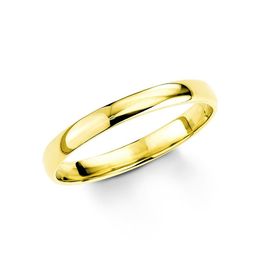 Amor Damen Goldring "9831883", 58, Gelbgold 333, 3mm, gelb, Gelbgold 333, Fingerringe