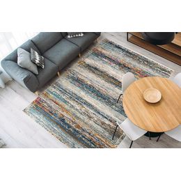 Teppich Calo-deluxe, B:120cm H:5mm L:170cm, bunt, Kunstfaser, Wohnzimmer, Teppiche, "Valessa-808", Wohnzimmer
