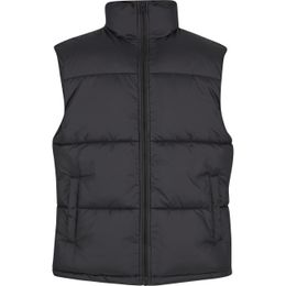 Urban Classics Herren Steppweste "Urban Classics Basic Puffer Vest"schwarz, Gr. S, 100% Polyamid, Westen