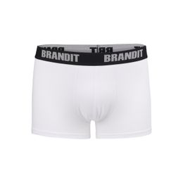 Brandit Herren Boxershorts "Brandit Herren Boxershorts Logo 2er Pack", Gr. XXLwei&szlig;, schwarz, 95% Baumwolle, 5% Elasthan, Unterhosen