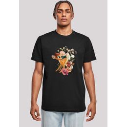 F4NT4STIC Herren T-Shirt "Disney Bambi Meadow", schwarz, Gr. XL, Obermaterial: 100% Baumwolle, Shirts, Herren,Premium Merch,Regular-Fit,Basic,Bedruckt