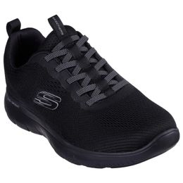 Skechers Herren Sneaker "SUMMITS-ECKLER", Gr. 43, schwarz, Mesh, Synthetik, unifarben, Schuhe, Schn&uuml;rschuh, Freizeitschuh, Halbschuh mit Memory Foam