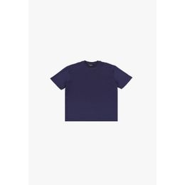 T-Shirt DROPSIZE "Dropsize HEAVY OVERSIZE T-SHIRT", Jungen, Gr. S, navy, 100% Baumwolle, bedruckt, oversize, Rundhals, Shirts T-Shirt
