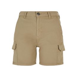 Urban Classics Damen Cargohose "Urban Classics Damen Ladies High Waist Cargo Shorts"unionbeige, Gr. 31, unifarben, 98% Baumwolle, 2% Elasthan, Hosen