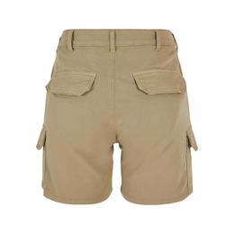 Urban Classics Damen Cargohose "Urban Classics Damen Ladies High Waist Cargo Shorts", beige, Gr. 31, unifarben, 98% Baumwolle, 2% Elasthan, Hosen