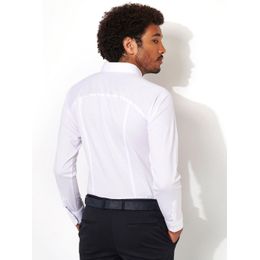 DESOTO Herren Langarmhemd "Jerseyhemd Casual Kent", wei&szlig;, Gr. XXL, unifarben, Jersey, Obermaterial: 100% Baumwolle, Hemden