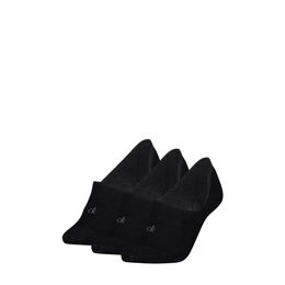 Calvin Klein Damen F&uuml;&szlig;linge "CK WOMEN FOOTIE MC", Gr. 39schwarz, Baumwollmischung, Socken, Antirutsch Noppen im Fersenbereich, Cotton-Mix, elastisch