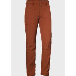 Sch&ouml;ffel SCH&Ouml;FFEL Damen Outdoorhose "Pants Engadin1", rot, Gr. 46, Oberstoff: 89% Nylon, 11% Elasthan, Hosen