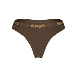 PSD Damen Panty "PSD COCOA MDL SLD TH", Gr. Sbraun, 47% Modal, 47% Baumwolle, 6% Elasthan, Unterhosen