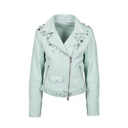 Freaky Nation Damen Lederjacke "Showcase-FN SL", gr&uuml;n, Gr. XS, Oberstoff: 100% Leder. Futter: 100% Baumwolle, Jacken
