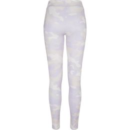 Urban Classics Damen Leggings "Urban Classics Damen Ladies Camo Tech Mesh Leggings", beige, Gr. 4XL, 77% Polyester, 23% Elasthan, Hosen