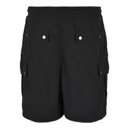 Urban Classics Herren Cargohose "Urban Classics Herren Nylon Cargo Shorts", schwarz, Gr. M, unifarben, 100% Polyester, Hosen