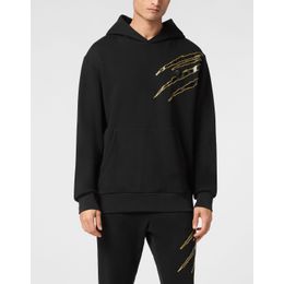 Plein Sport Herren Sweatshirt "Scratch", schwarz, Gr. XXXL, Obermaterial: 88% Baumwolle, 12% Polyester, Sweatshirts