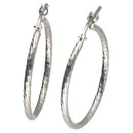 Firetti Damen Paar Creolen "Schmuck Geschenk Silber 925 Ohrschmuck diamantiert", 20, Silber 925 (Sterlingsilber), silber, Silber 925
