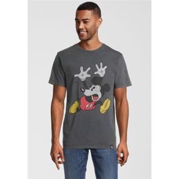 Recovered Damen T-Shirt "Disney Mickey Mouse Panic", grau, Gr. XL, bedruckt, 100% Baumwolle, Shirts, im zeitlosen Design