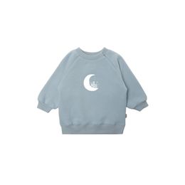 Liliput M&auml;dchen Sweatshirt "Mond", blau, Gr. 110, bedruckt, 80% Baumwolle, 20% Polyester, Sweatshirts, mit niedlichem Mond-Print