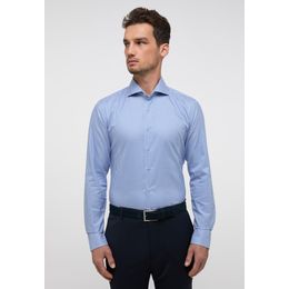 Eterna Herren Langarmhemd "SLIM FIT", blau, Gr. 42, Twill, 100% cotton, Hemden