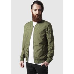 Urban Classics Herren Allwetterjacke "Urban Classics Herren Light Bomber Jacket", gr&uuml;n, Gr. S, unifarben, 100% Polyester, Jacken