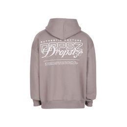 DROPSIZE Herren Kapuzensweatshirt "Dropsize AUTHENTIC HOODIE", beige, Gr. XS, bedruckt, 70% Baumwolle, 30% Polyester, Sweatshirts