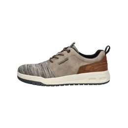 Bugatti Herren Schn&uuml;rschuh "Bugatti Sneaker Textil", Gr. 41, beige, Textil, Schuhe