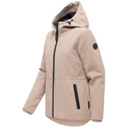 Outdoorjacke Marikoo "Katzilein", Damen, Gr. L, taupe grau, Obermaterial: 100% Polyester; Futter: 100% Polyester; Wattierung: 100% Polyester; &Auml;rmelfutter: 100% Polyester, Jacken Outdoorjacke, mit verstellbarem Taillenkordelzug