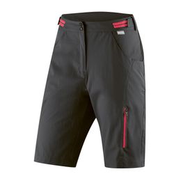 Gonso Damen Fahrradhose "Erpice", schwarz, Gr. 50, 90% Polyamid, 10% Elastan, Hosen, Strapazierf&auml;hig und formstabil