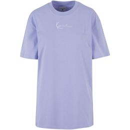T-Shirt Karl Kani "Karl Kani Herren", Damen, Gr. M, violet, 100% Baumwolle, unifarben, normal, Rundhals, Shirts T-Shirt