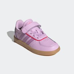 Sneaker adidas Sportswear "BREAKNET SLEEK KIDS", M&auml;dchen, Gr. 35, bliss lila, preloved lila, gum 3, Synthetik, Schuhe Sneaker, mit Klettverschluss, f&uuml;r Kinder & Jugendliche
