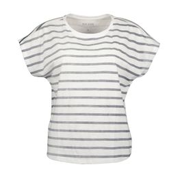 Blue Seven Damen T-Shirt "T-Shirt", wei&szlig;, Gr. 46, 65% Baumwolle, 35% Polyester, Shirts