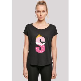 F4NT4STIC Damen T-Shirt "Disney Alphabet S Is For Sleeping Beauty", schwarz, Gr. XS, Obermaterial: 100% Baumwolle, Shirts, Print