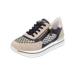 Remonte Damen Plateausneaker "Remonte Sneaker Synthetik/Textil", Gr. 36schwarz, gold, Synthetik, Textil, Schuhe