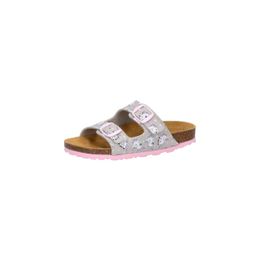 Lico M&auml;dchen Pantolette "Pantolette Bioline Unicorn", Gr. 33, grau, Synthetik, Schuhe