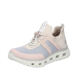 RIEKER SPORT Damen Slip-On Sneaker, Gr. 39, rosa, Lederimitat, Textil, Schuhe, Sportschuh, Halbschuh, Freizeitschuh in veganer Verarbeitung