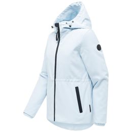 Outdoorjacke Marikoo "Katzilein", Damen, Gr. L, soft blau, Obermaterial: 100% Polyester; Futter: 100% Polyester; Wattierung: 100% Polyester; &Auml;rmelfutter: 100% Polyester, Jacken Outdoorjacke, mit verstellbarem Taillenkordelzug