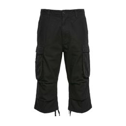 Brandit Herren Stoffhose "Brandit Herren Industry Vintage Cargo 3/4 Shorts"schwarz, Gr. XXL, unifarben, 100% Baumwolle, Hosen