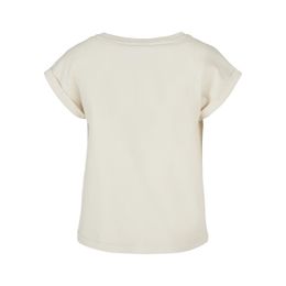 Urban Classics M&auml;dchen T-Shirt "Urban Classics Damen Girls Organic Extended Shoulder Tee"sandwei&szlig;, Gr. 146, unifarben, 100% Baumwolle, Shirts