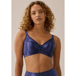 Naturana Damen Minimizer-BH "Solutions", Gr. 90, blau, Obermaterial: 93% Polyamid, 7% Elasthan, BHs, Shaping-Effekt, breite Tr&auml;ger, feminin, ohne
